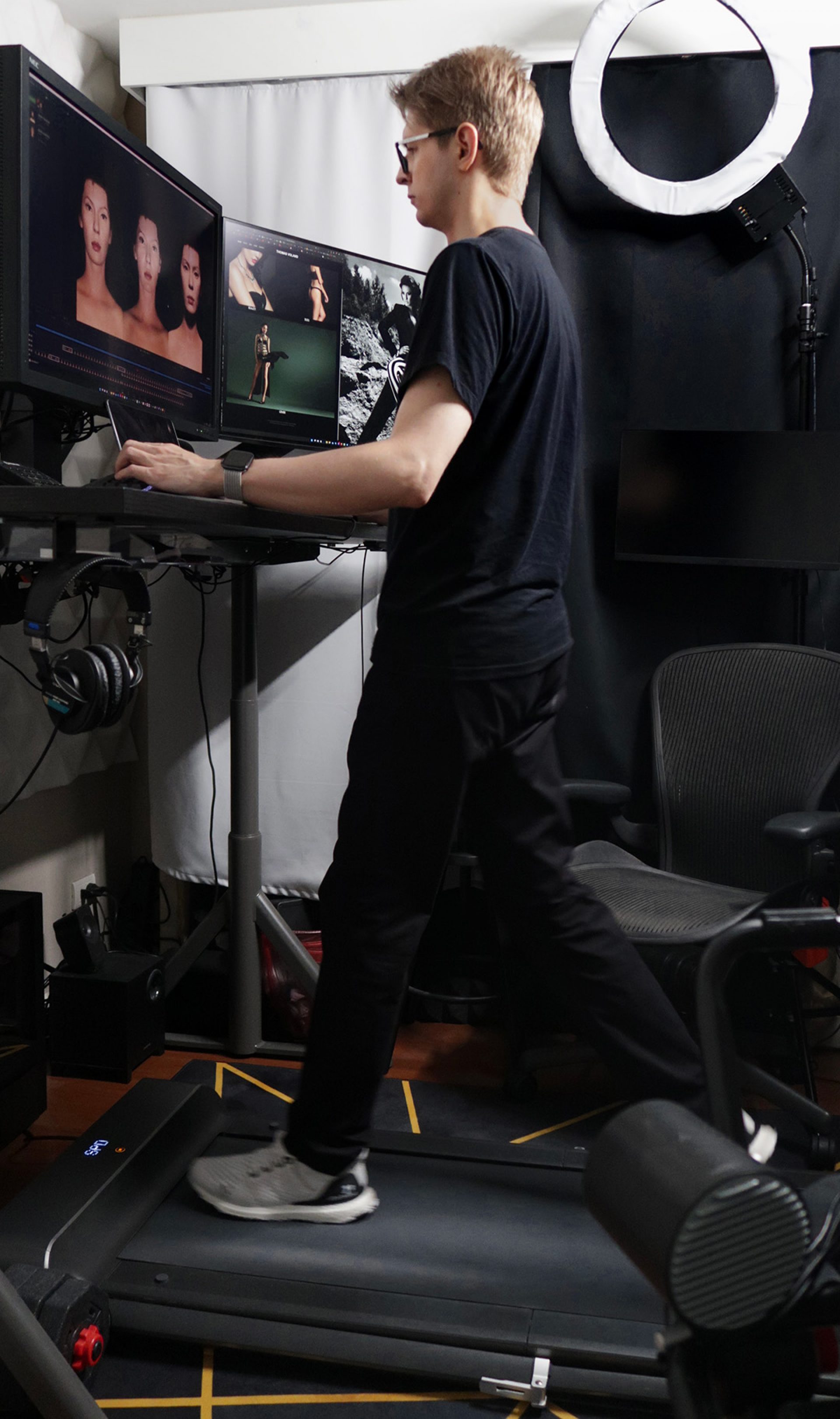 How I lose weight working on the computer – a walking treadmill under ...